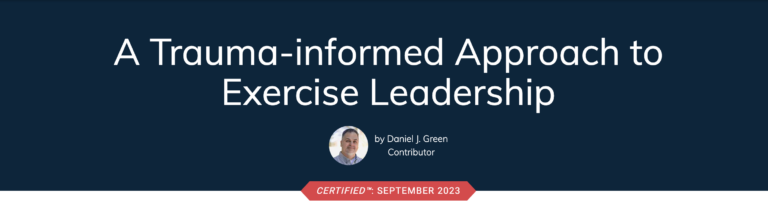 PYP Featured: A Trauma-informed Approach to Exercise Leadership ...